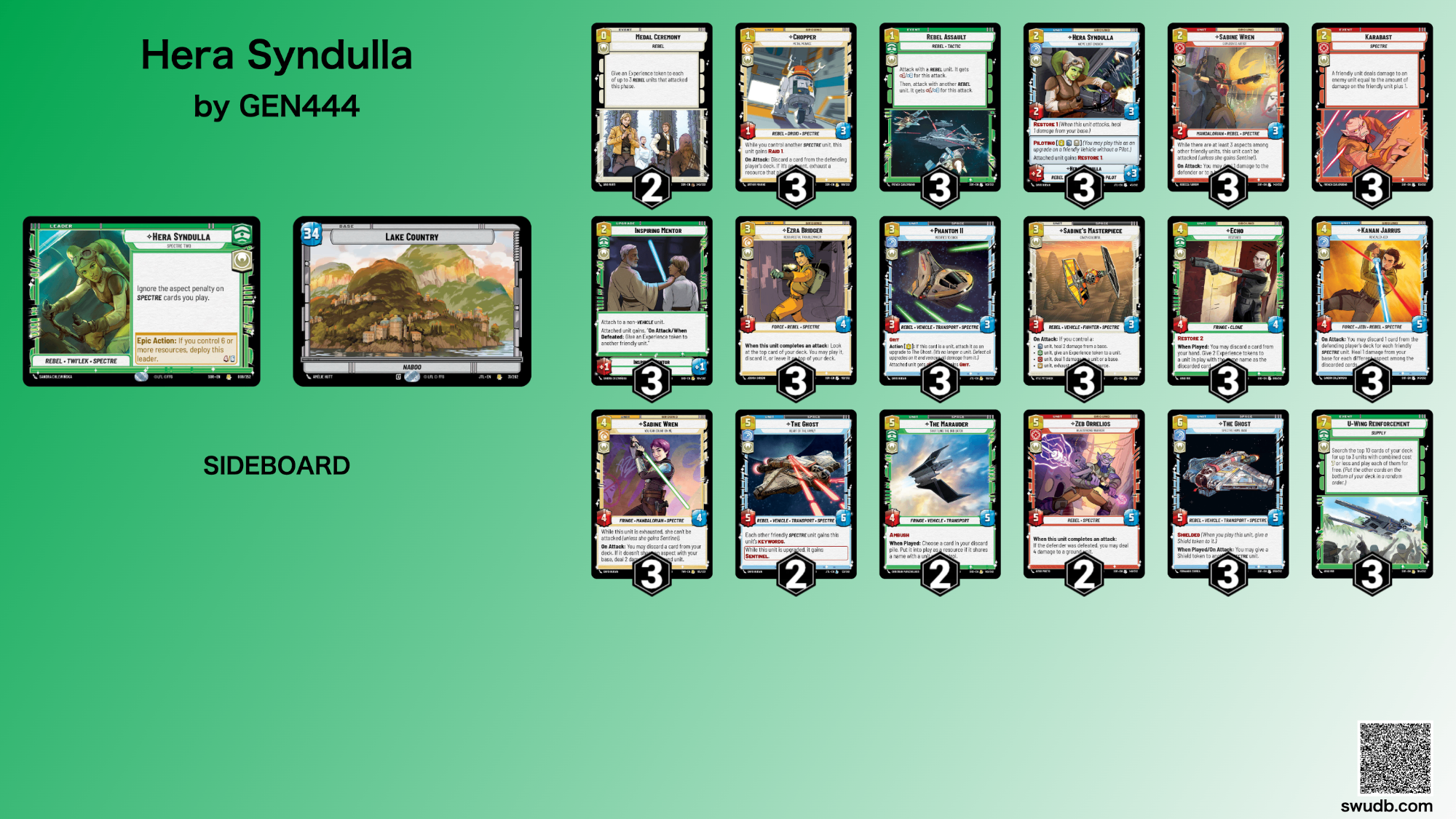 【SWU】Hera Syndulla - オリジナルデッキ – Fellows Online Store